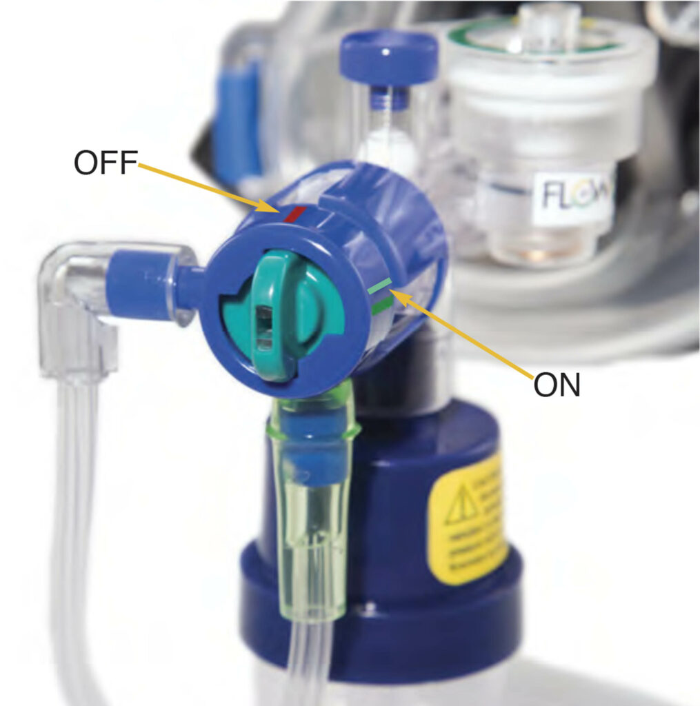 Flow-Safe® IIEZ CPAP-järjestelmä nebulisaattorilla - Steripolar